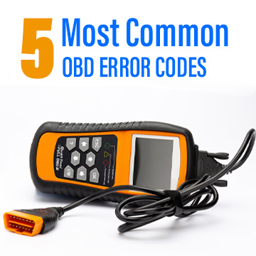 5 Most Common OBD Error Codes