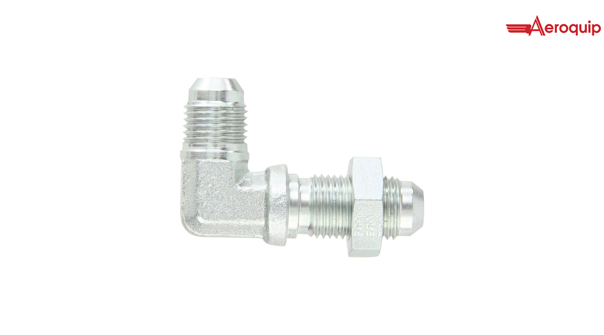 Aeroquip 90 Elbow Bulkhead Union Steel Bulkhead Fitting
