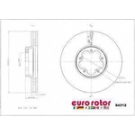 Front Premium Rotor by EUROROTOR - 54312