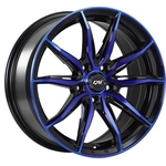 Gloss Black - Machined Face - Blue Face alloy by DAI WHEELS (15x6.5 38. ...