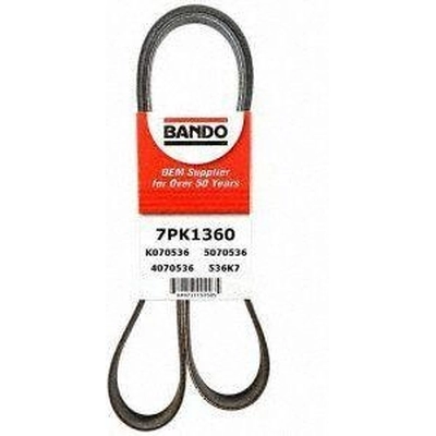Serpentine Belt by BANDO USA - 7PK1360