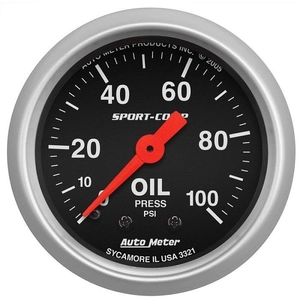 Pressure gauge oil store