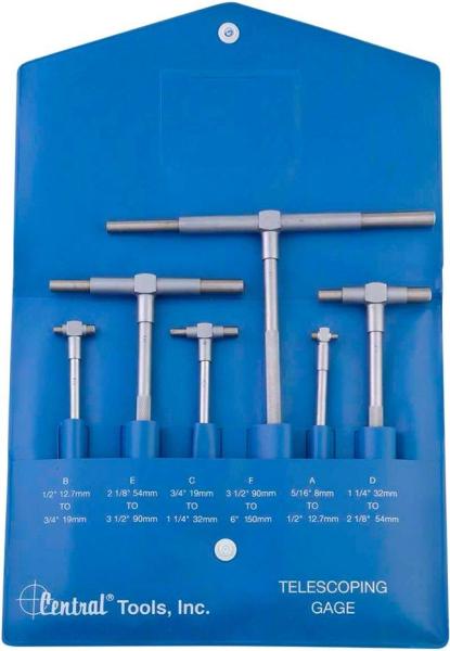 6-piece Telescoping Gauge Set - 6554 by CENTRAL TOOLS on PartsAvatar.ca 6-piece Telescoping Gauge Set - 6554 by CENTRAL TOOLS on PartsAvatar.ca