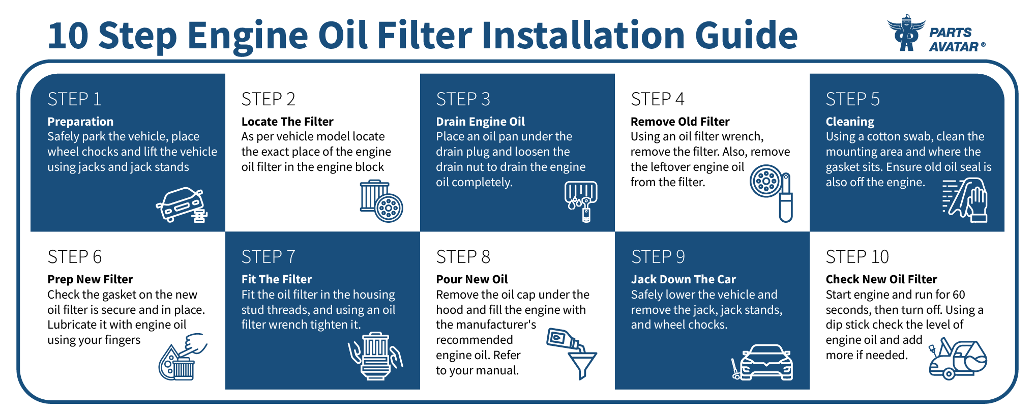 A Step-by-Step Engine Oil Filter Installation Guide | PartsAvatar